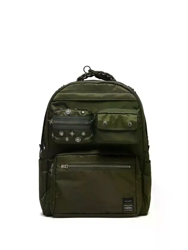Toga Stud-embellished Backpack - Green