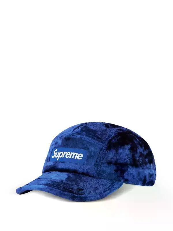 Supreme Crushed Velvet Camp Cap - Blue