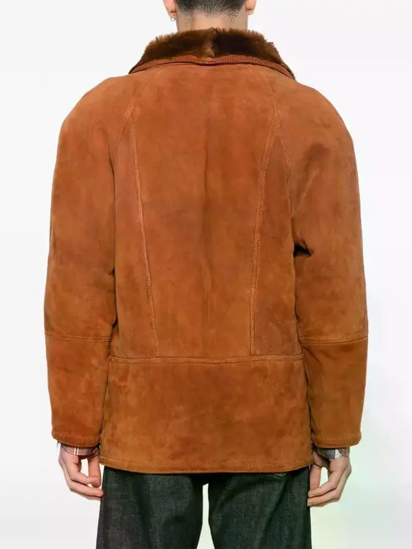 A.N.G.E.L.O. VINTAGE CULT 1980s Leather Coat With Fur Collar
