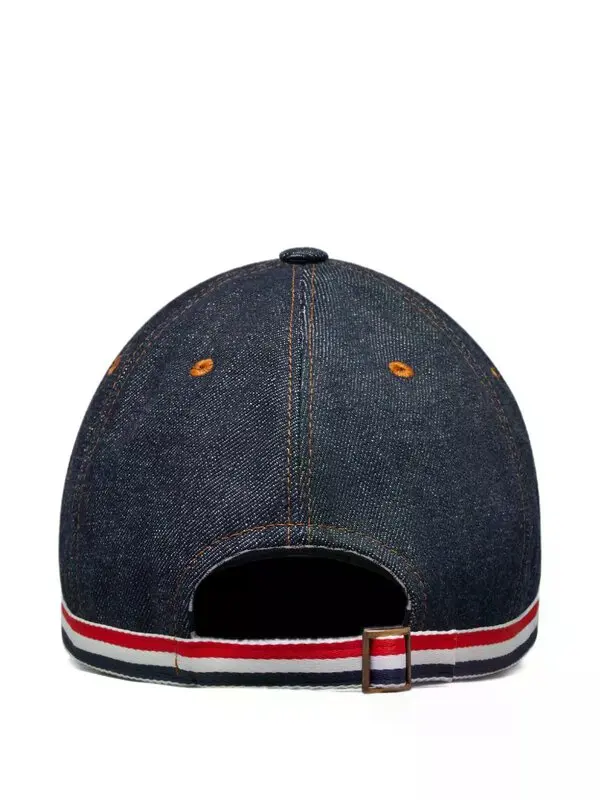 Thom Browne Selvedge Denim Baseball Cap - Blue