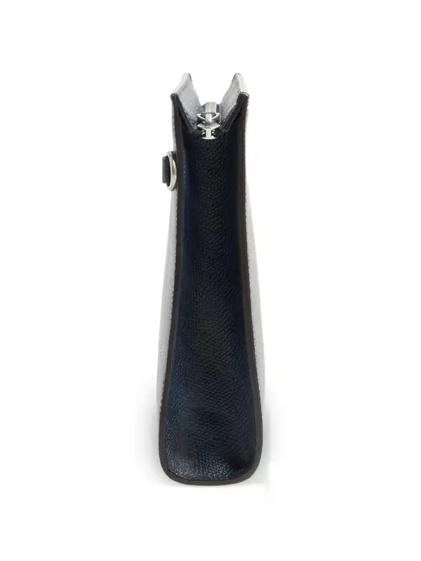 Valentino Garavani Grained Leather Vlogo Signature Clutch - Blue