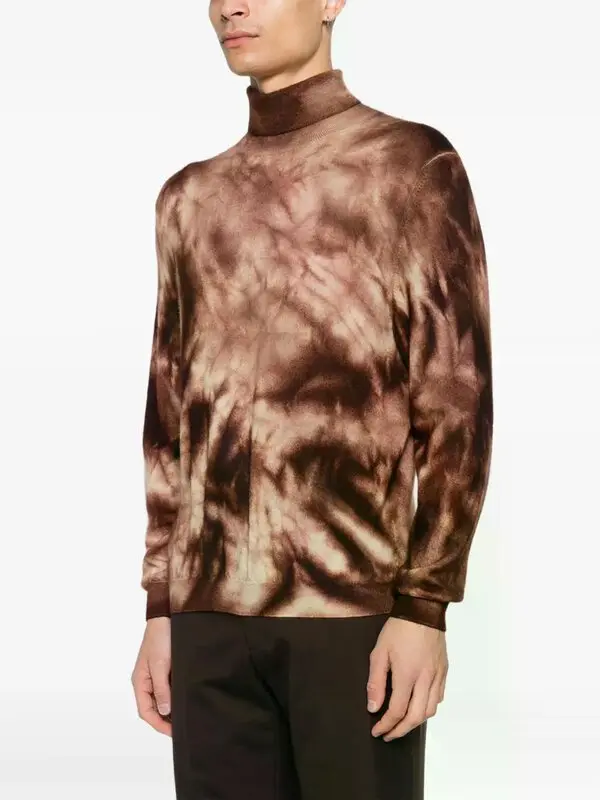 A.N.G.E.L.O. VINTAGE CULT Tie-dye Roll-neck Sweater