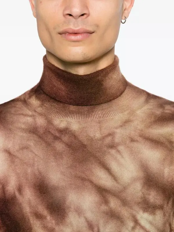 A.N.G.E.L.O. VINTAGE CULT Tie-dye Roll-neck Sweater