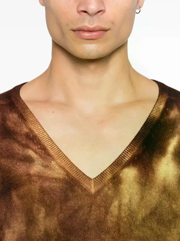 A.N.G.E.L.O. VINTAGE CULT Tie-dye V-neck Top