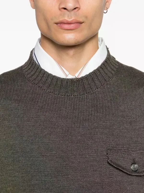 Gianfranco Ferre 1990s Patch-pocket Sweater