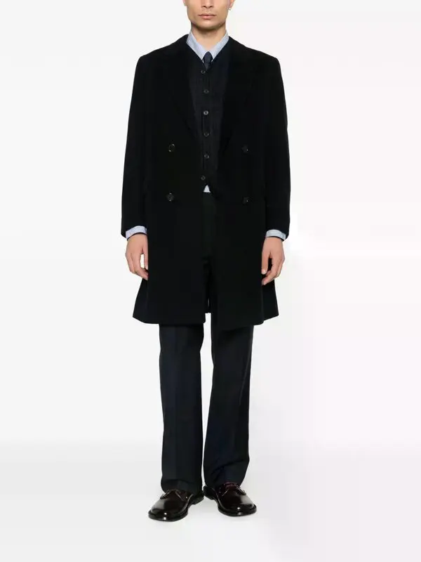 ROMEO GIGLI 1990s Pinstripe Wool Vest - Black