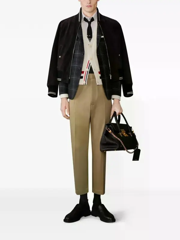 Thom Browne Plaid-pattern Single-breasted Blazer
