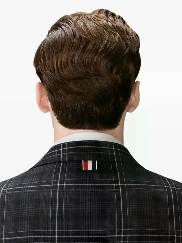 Thom Browne Windowpane Plaid Cool Wool Unconstructed Sportcoat