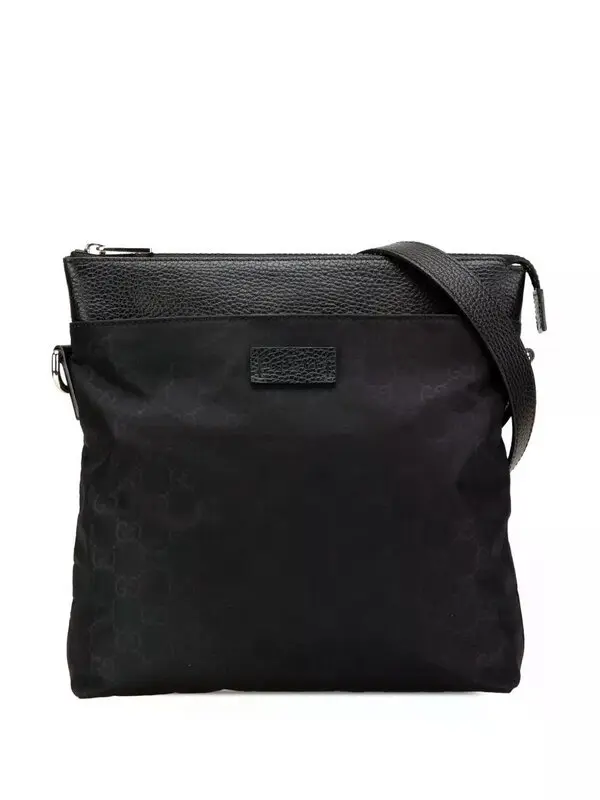 Gucci Gg Nylon Messenger Bag - Black