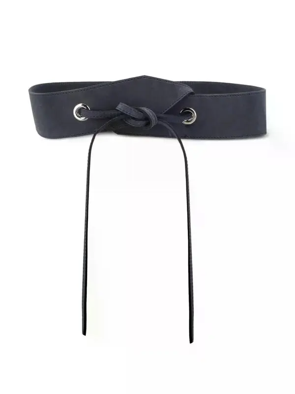 Paloma Wool Knot-detail Leather Belt - Blue