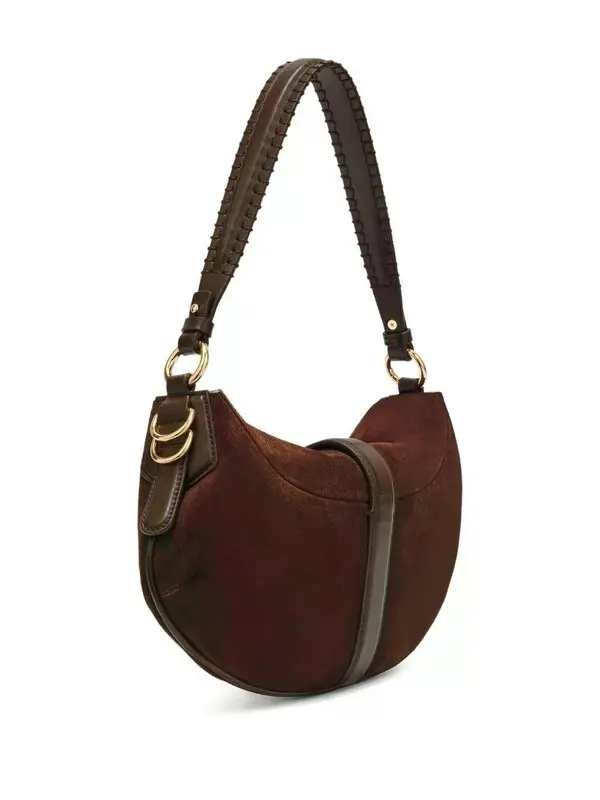 GANNI Suede Shoulder Bag - Brown