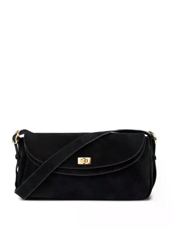 Sandro Le Mambo Suede Shoulder Bag
