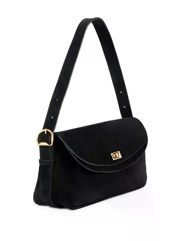 Sandro Le Mambo Suede Shoulder Bag