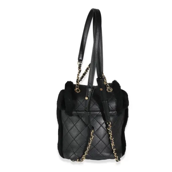 Chanel Quilted Shearling Paris Hamburg Backpack