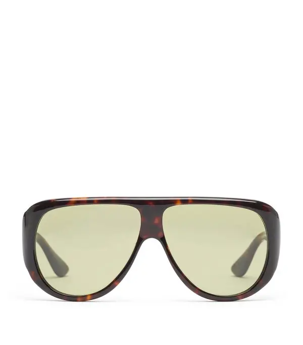 PORT TANGER Acetate Gambia Aviator Sunglasses - Green