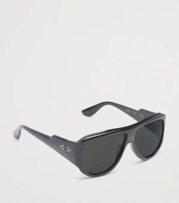 PORT TANGER Acetate Gambia Sunglasses - Black
