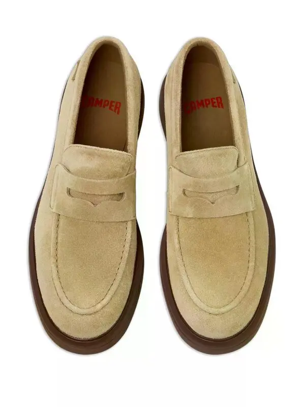 Camper Norman Penny-detail Loafers - Neutrals