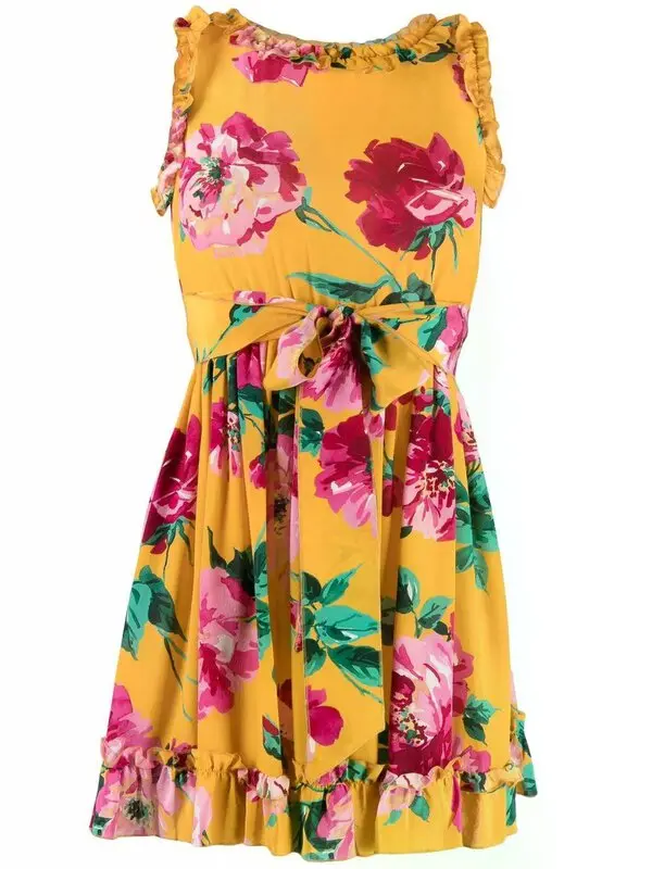 Dolce & Gabbana 2000s Floral-print Minidress