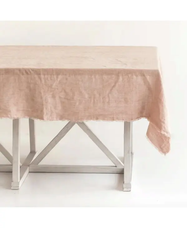 CREATIVE WOMEN Stone Washed Linen Tablecloth