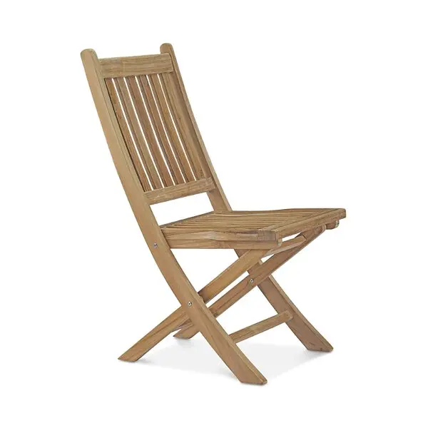 MODWAY Marina Outdoor Patio Teak Folding Chair - Natural