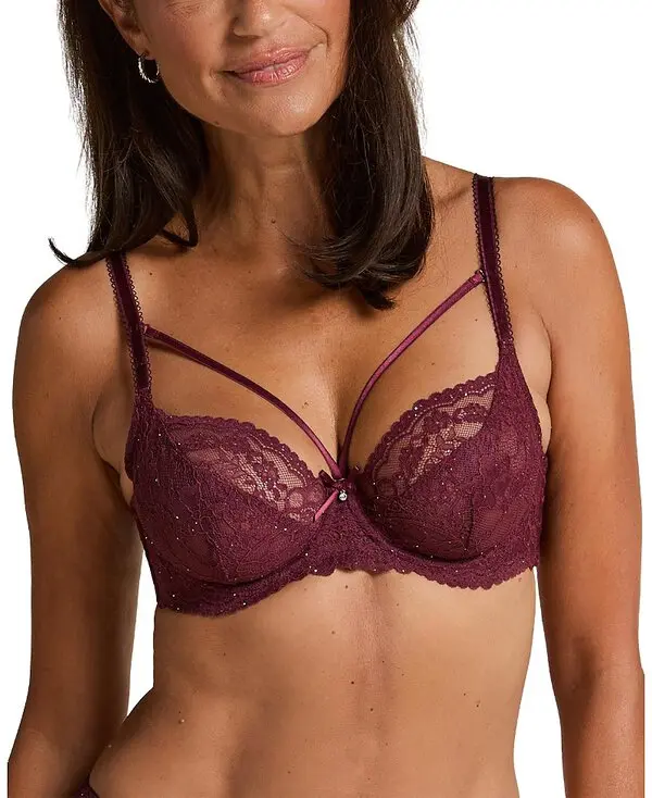 Hunkemoller Isadora Non-padded Underwired Bra - Zinfandel