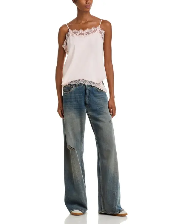 MAISON MARGIELA Lace Trimmed Camisole - Pink