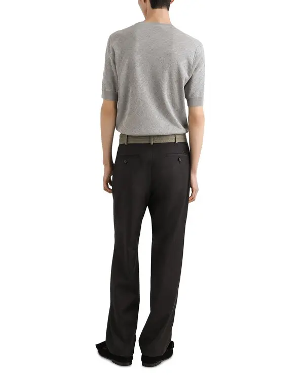 Dolce & Gabbana Short Sleeve Logo Sweater - Light Grey