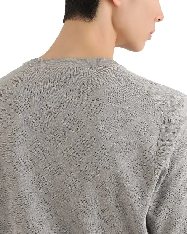 Dolce & Gabbana Short Sleeve Logo Sweater - Light Grey