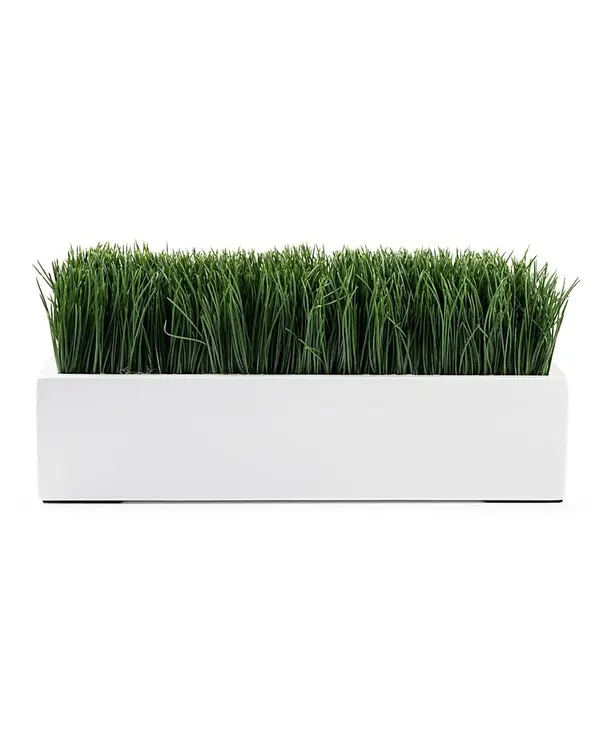 DOMANI HOME Rectangle Pot Grass Arrangement - Green