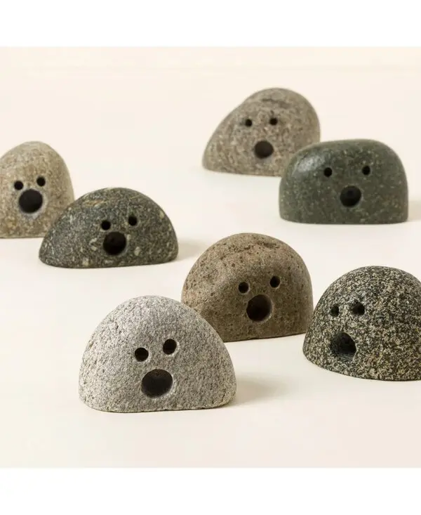UNCOMMON GOODS Garden Ghosts- Set Of 3 Sea Stones