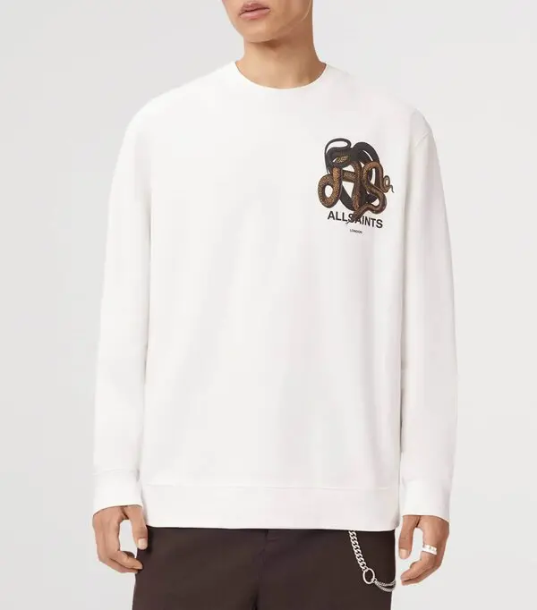 ALLSAINTS Organic Cotton Reticulate Sweatshirt