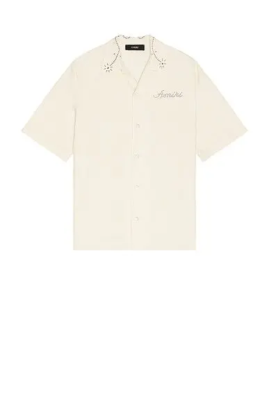 Amiri Stud Camp Shirt - Ivory