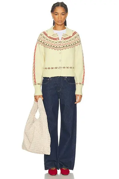 Guest In Residence Cloud Chalat Cardigan - Mist Combo