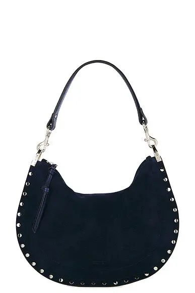 Isabel Marant Étoile Oskan Soft Zip Hobo Bag - Dark Midnight