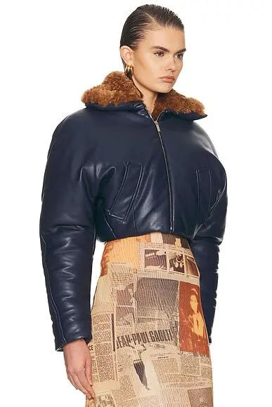 Atlein Cropped Aviator Jacket