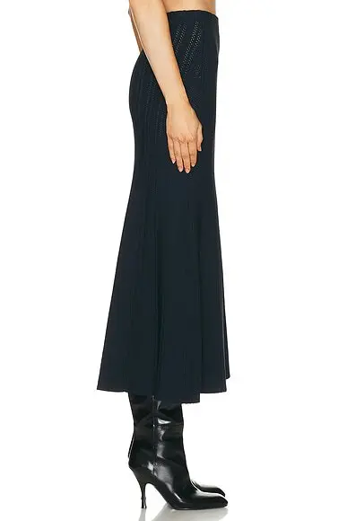 Adam Lippes Lyra Knit Maxi Skirt - Navy