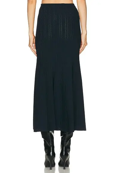 Adam Lippes Lyra Knit Maxi Skirt - Navy