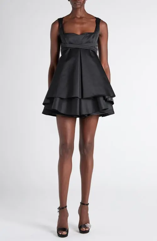 Alexander McQueen Layered Taffeta Minidress