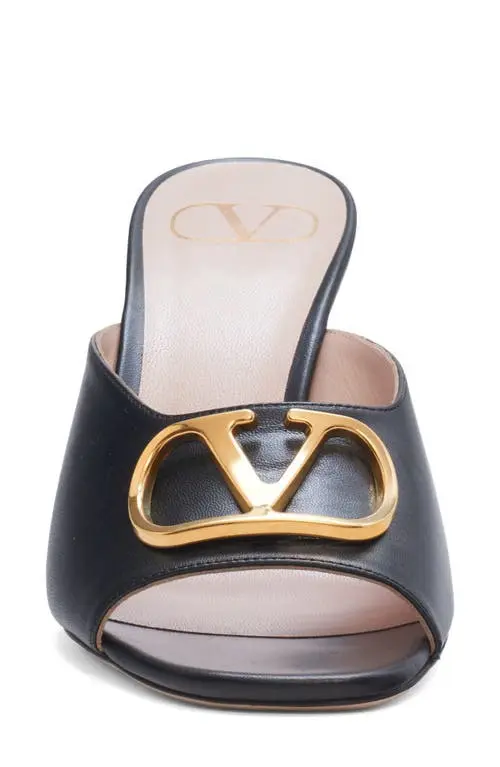 Valentino Garavani Vlogo Signature Sandal - Black