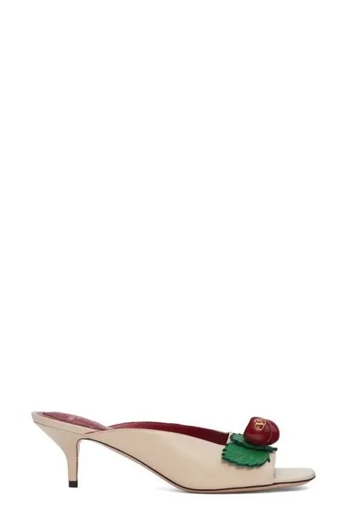 Valentino Garavani Cherryfic Kitten Heel Sandal