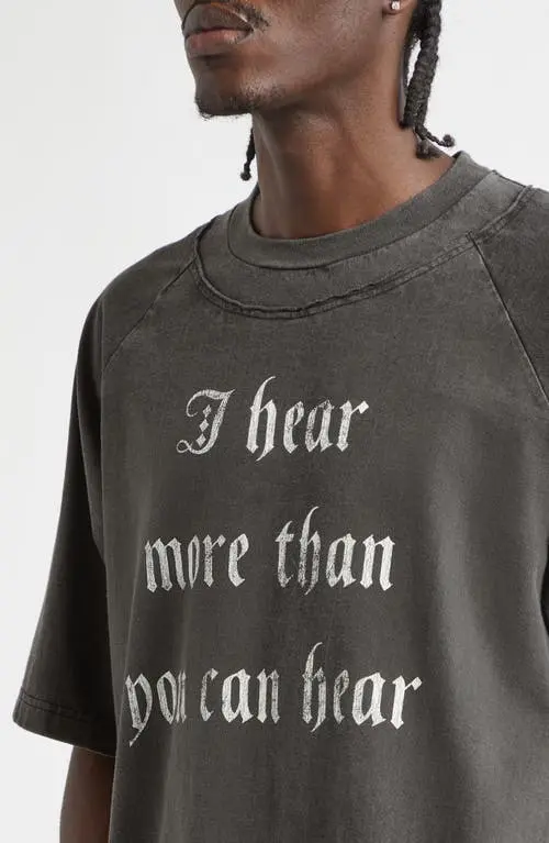 UNDERCOVERISM I Hear Oversize Cotton Graphic T-shirt