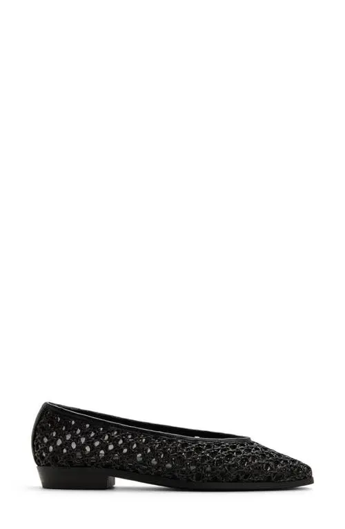 Aldo Pointy-toe Ballet Flat - Black