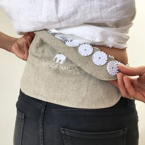 BED OF NAILS Bon Eco Strap Original Portable Organic Linen Targeted Acupressure Wrap