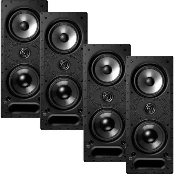 POLK AUDIO 265-ls Vanishing In Wall 3 Way Speakers - White