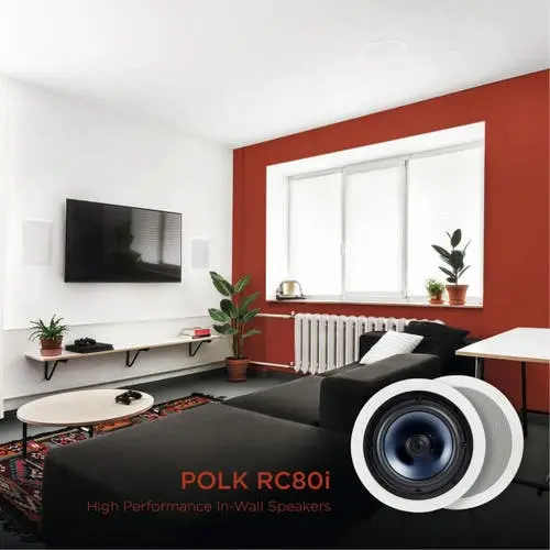 POLK AUDIO Rc80i 8" In-ceiling 2-way Speakerspair