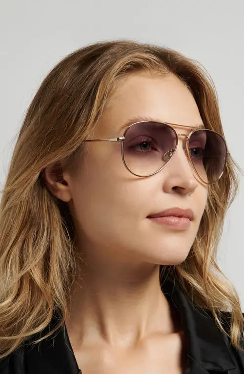 Victoria Beckham 58mm Aviator Sunglasses