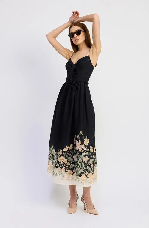 en saison black dress Rachel Gilbert Lorna Dress