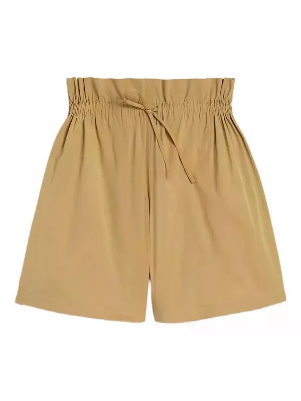 JIL SANDER Drawstring Cotton Poplin Shorts - Neutrals