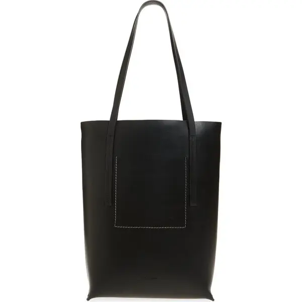 Rick Owens Leather Shopper Bag - Black