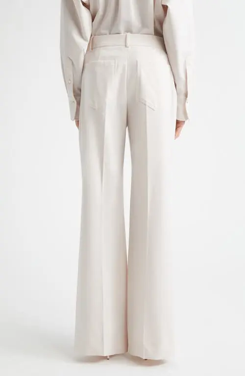 Victoria Beckham Alina High-waist Flare Leg Pants - Bone